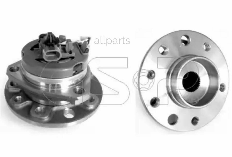 GSP 9333029 Ступица колеса в комплекте с подшипником OPEL ASTRA G Box (F70)