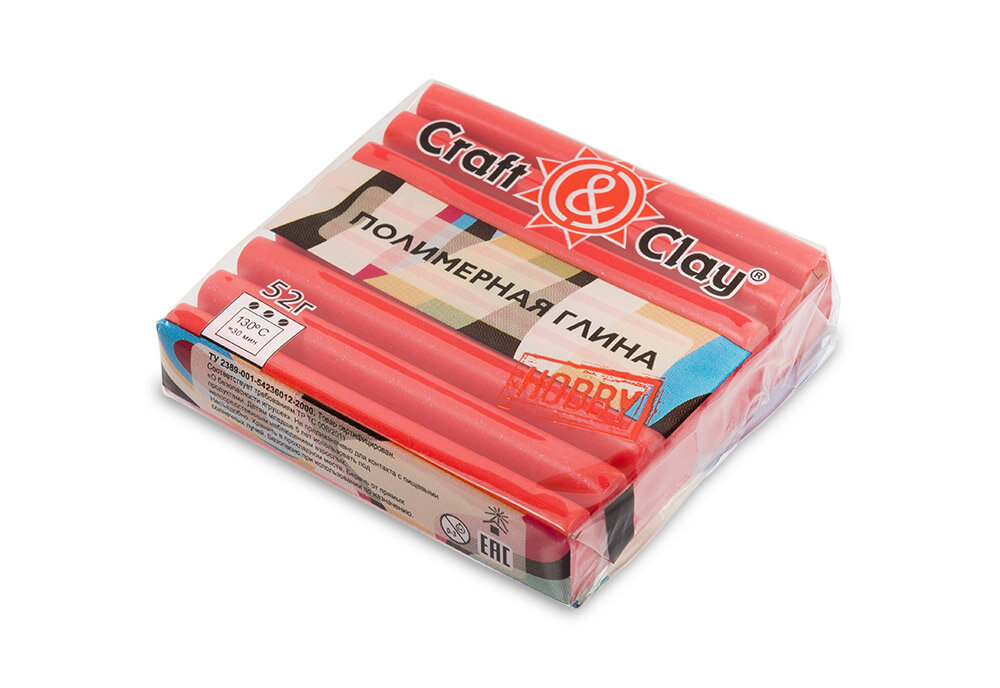 Полимерная глина "Craft&Clay" CCH гламур 52 г 1503 алый