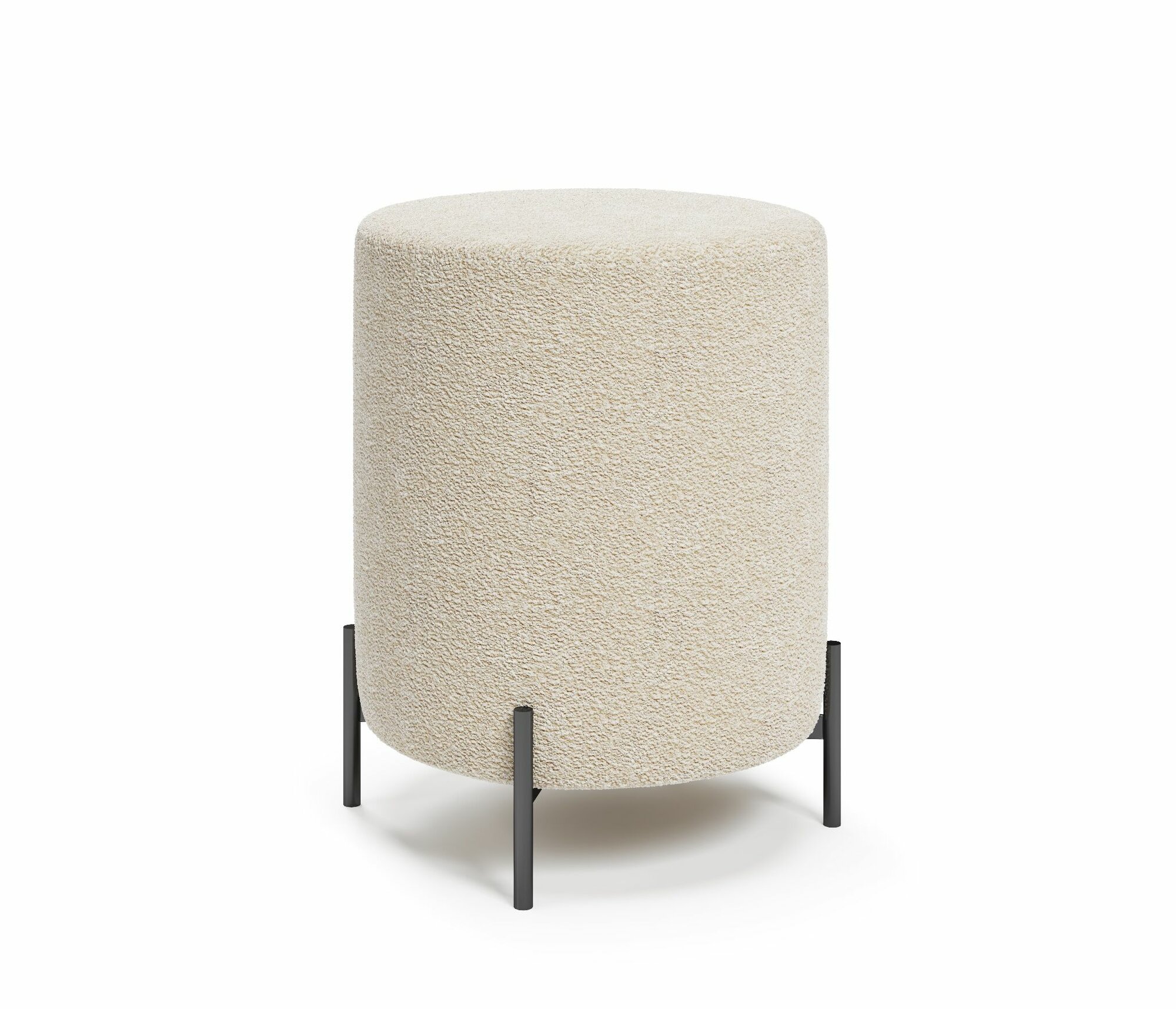 Пуф Novelti Gufo Circlе Camby 07 (43х54см), букле, цвет бежевый