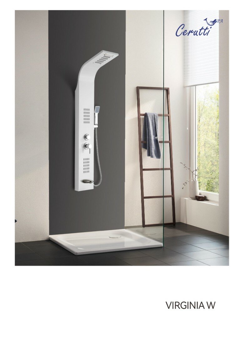 Душевая панель CeruttiSpa VIRGINIA W CT9990 Белая