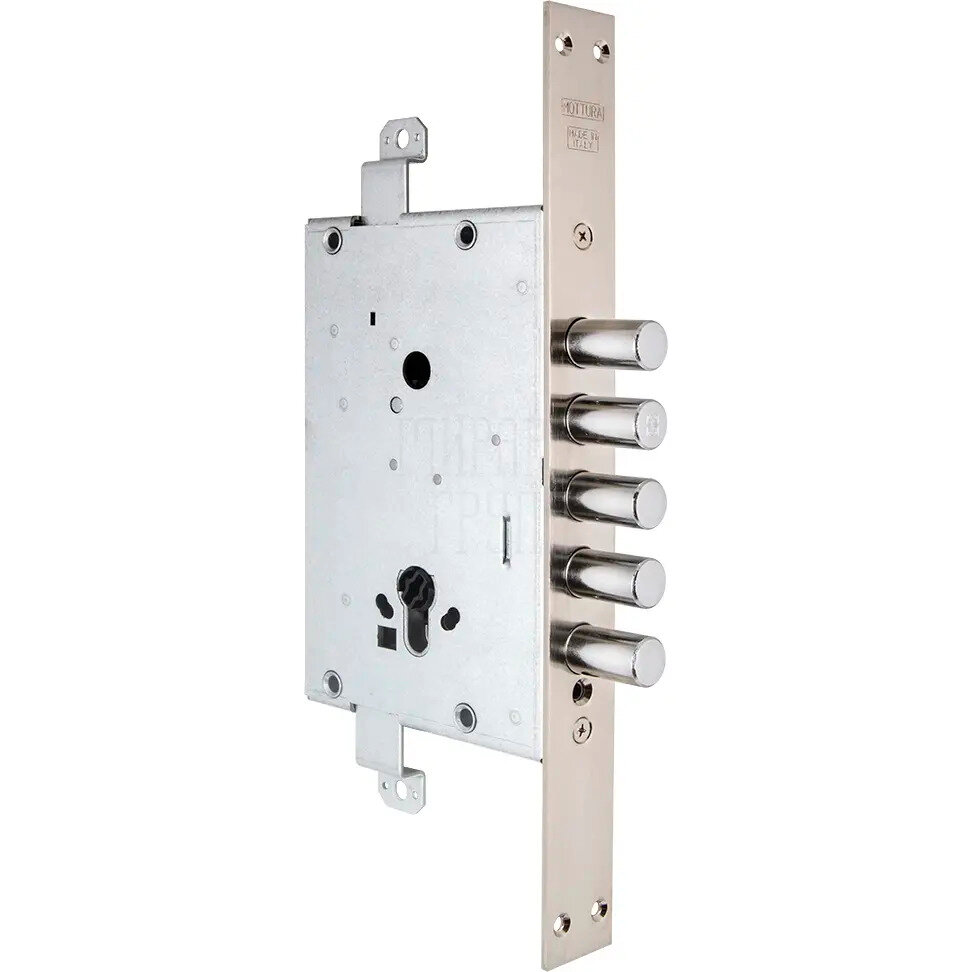 Корпус Mottura (Моттура) врезного замка 82.525W800B никель
