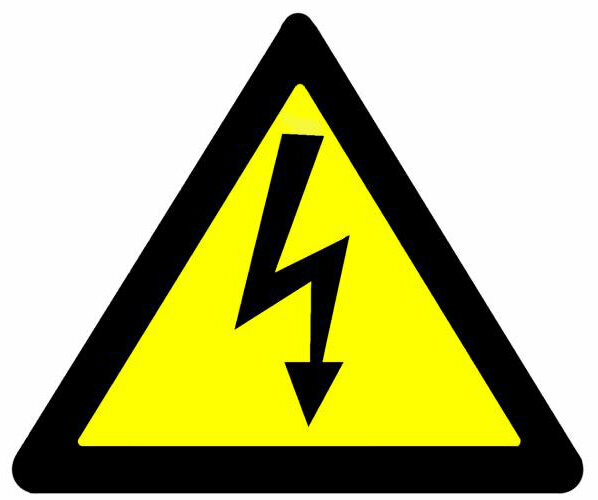 Наклейка знак электробезопасности "Опасность поражения электротоком "100*100*100 мм Rexant