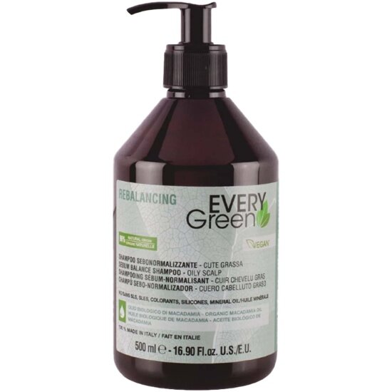 Шампунь балансирующий и себорегулирующий Dikson Every Green VEGAN SEBUM BALANCE, 500 мл