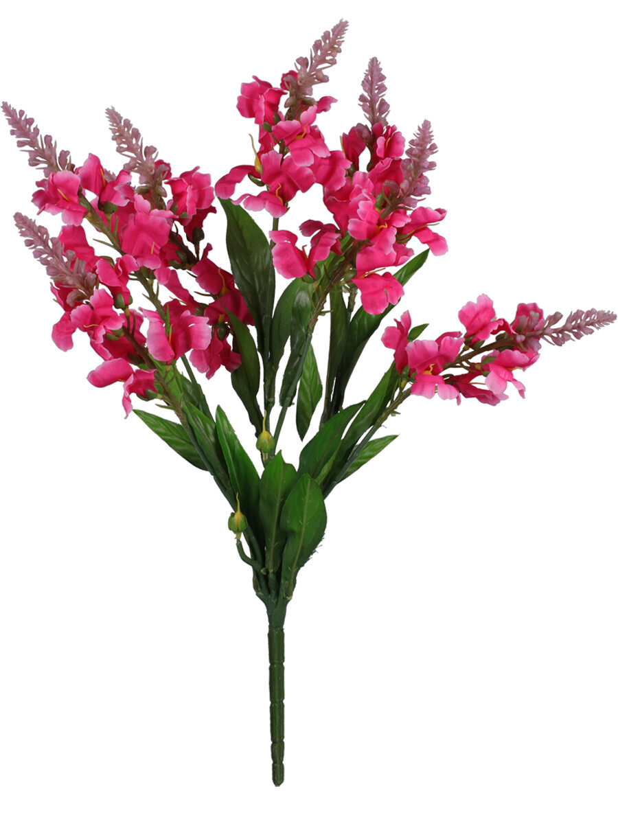 Искусственные цветы Holodilova "Люпин", 60см, пластик, текстиль, малиновые