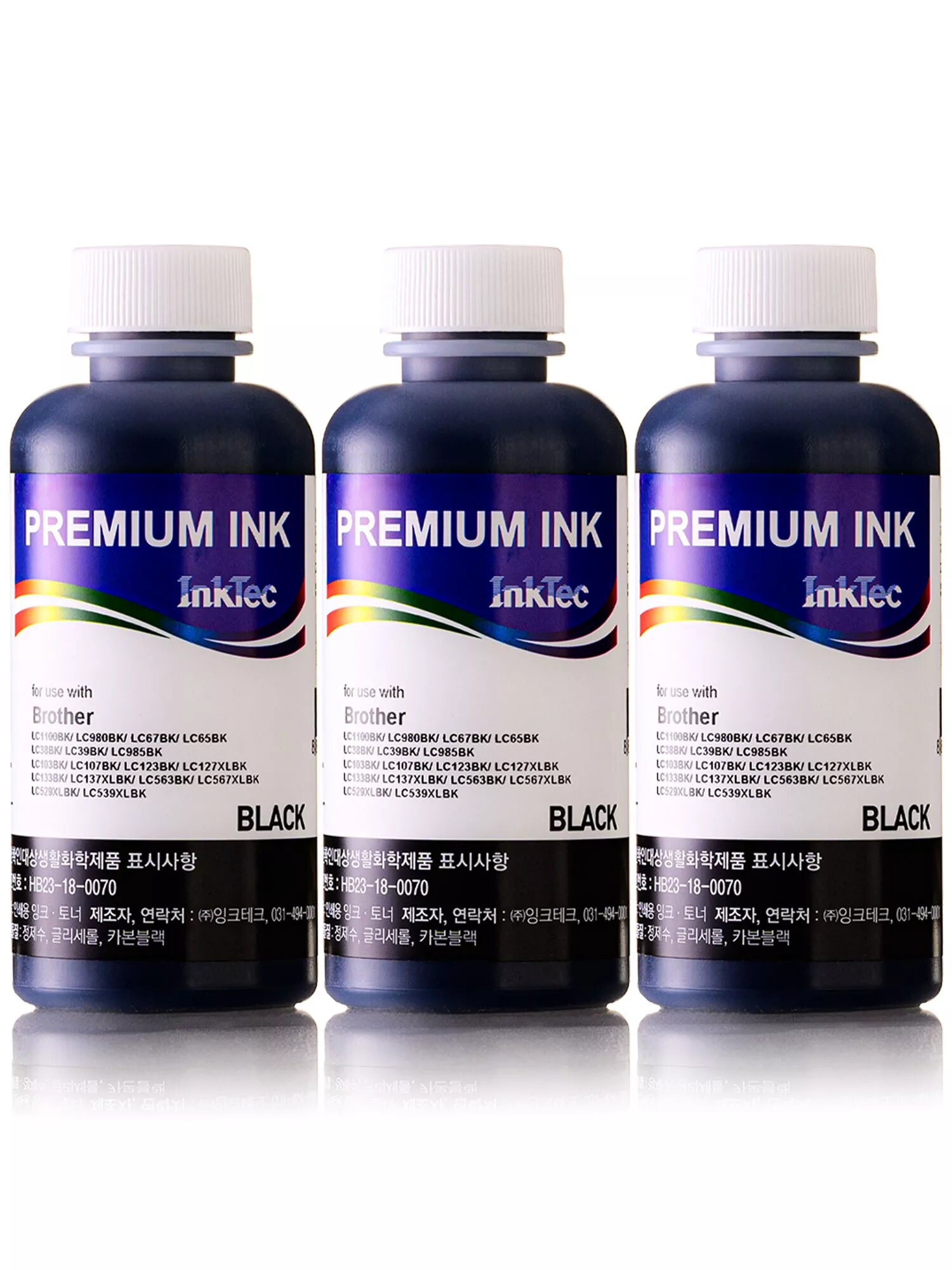 Чернила для Brother DCP-T310, DCP-T510W, DCP-T710W, MFC-T810W, MFC-T910DW, DCP-T220, DCP-T225, DCP-T420W, DCP-T425W, DCP-T520W, 300 мл, черные