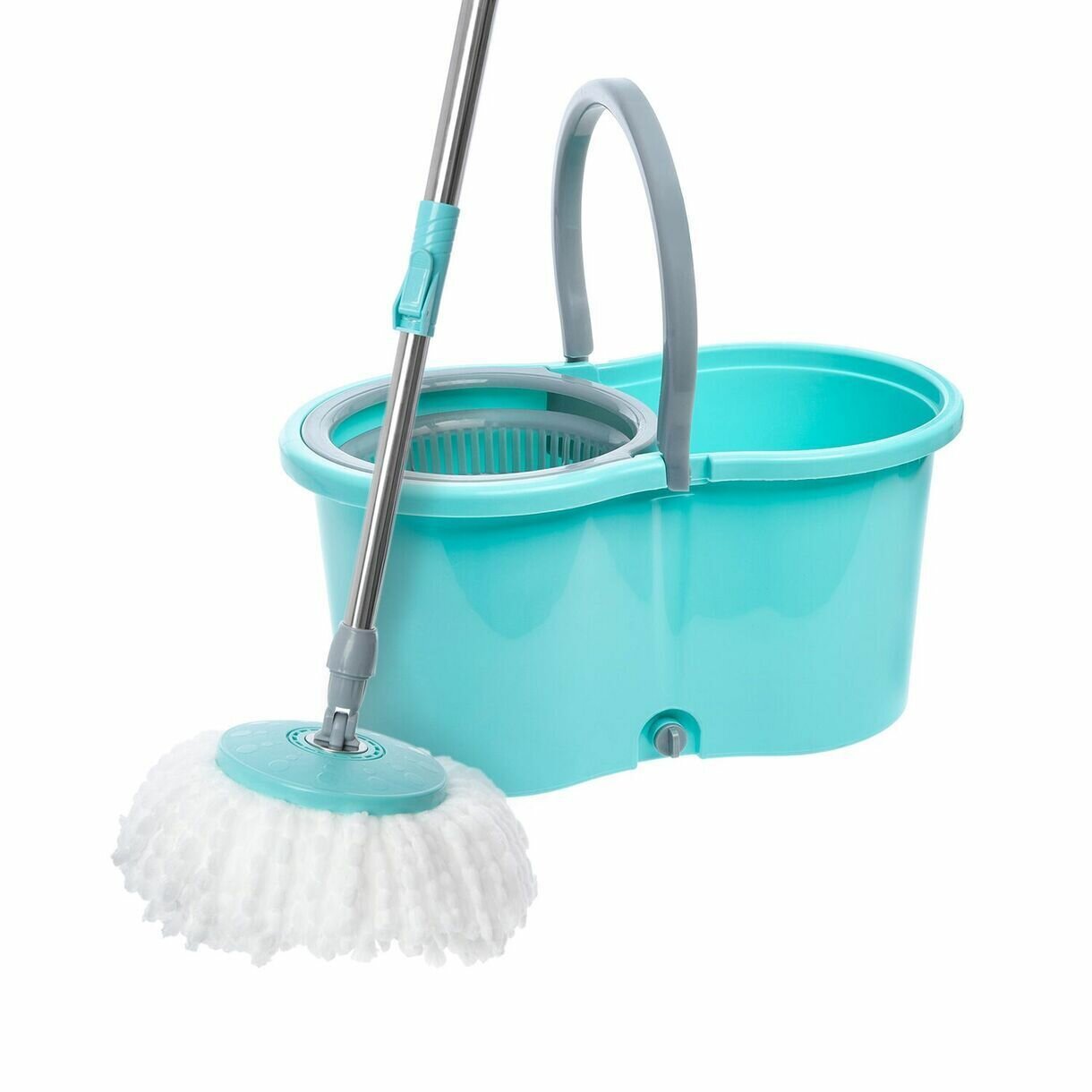 Швабра и ведро с отжимом пласт./микроволокно 13л You ll love