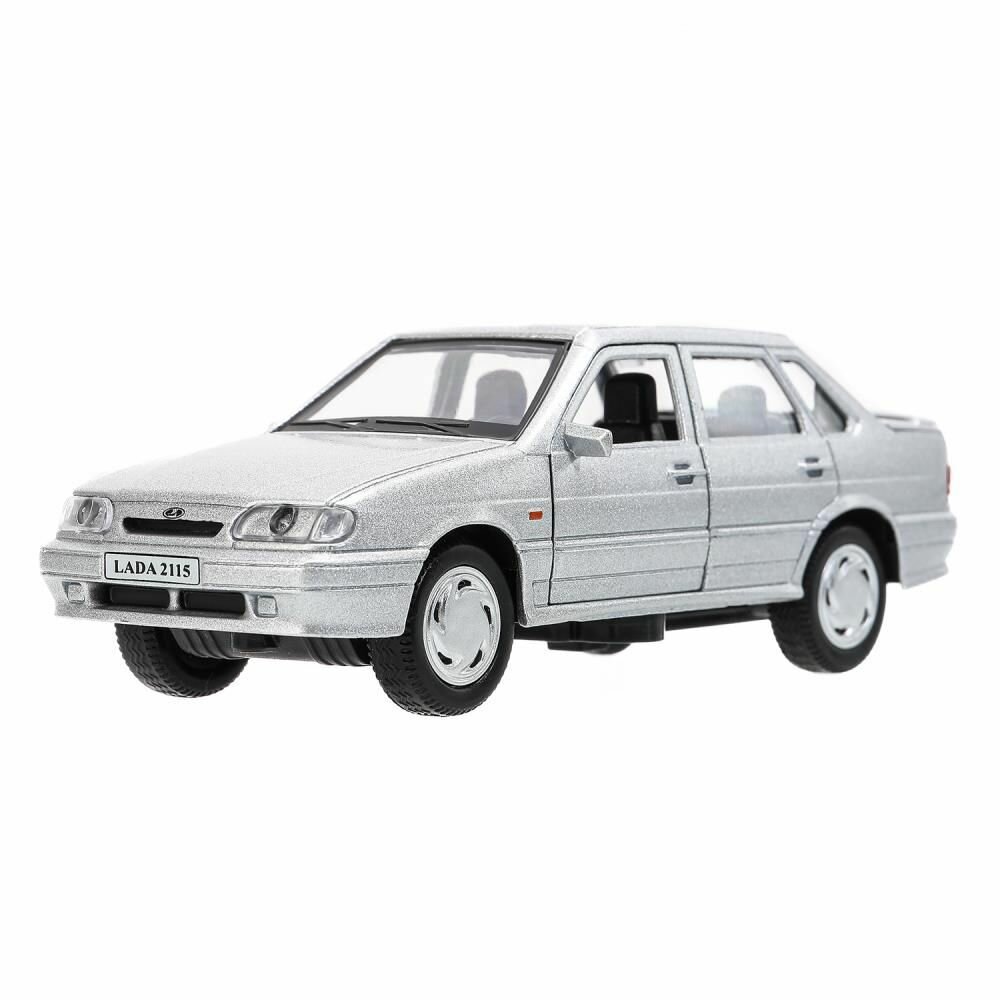 Технопарк инерционная металлическая модель серебристая, Lada 2115 Samara