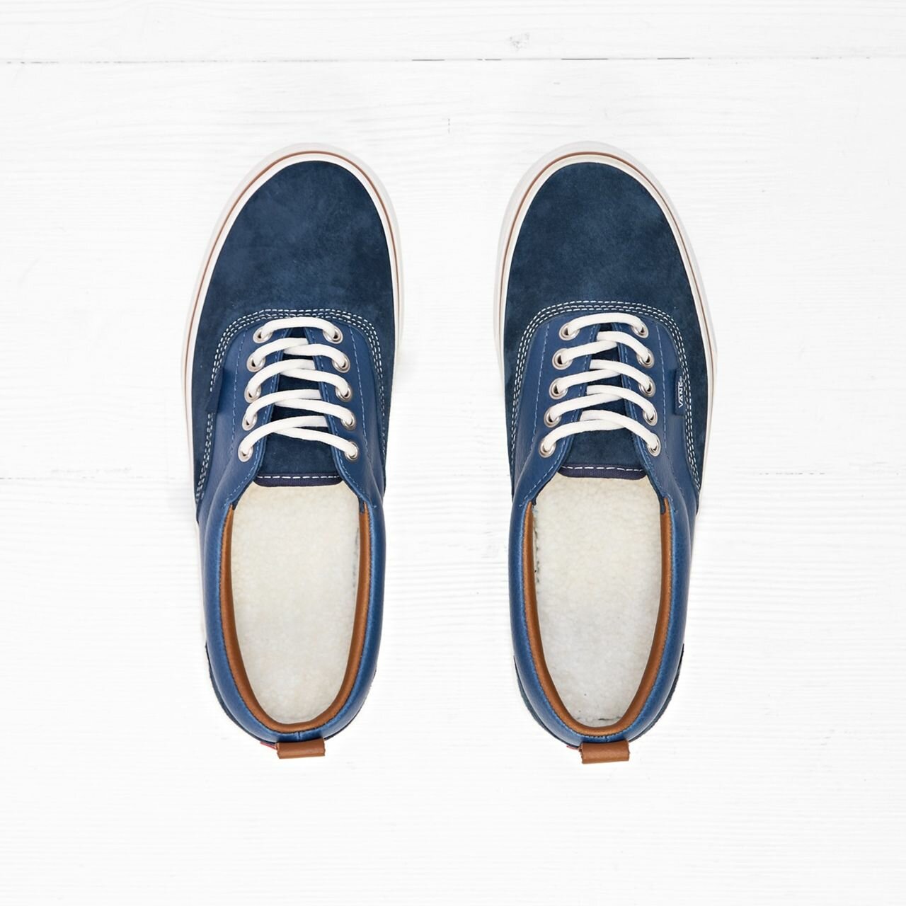 Кеды VANS, размер 8,5 US / 26,5 CM, белый, синий, голубой — фото 1
