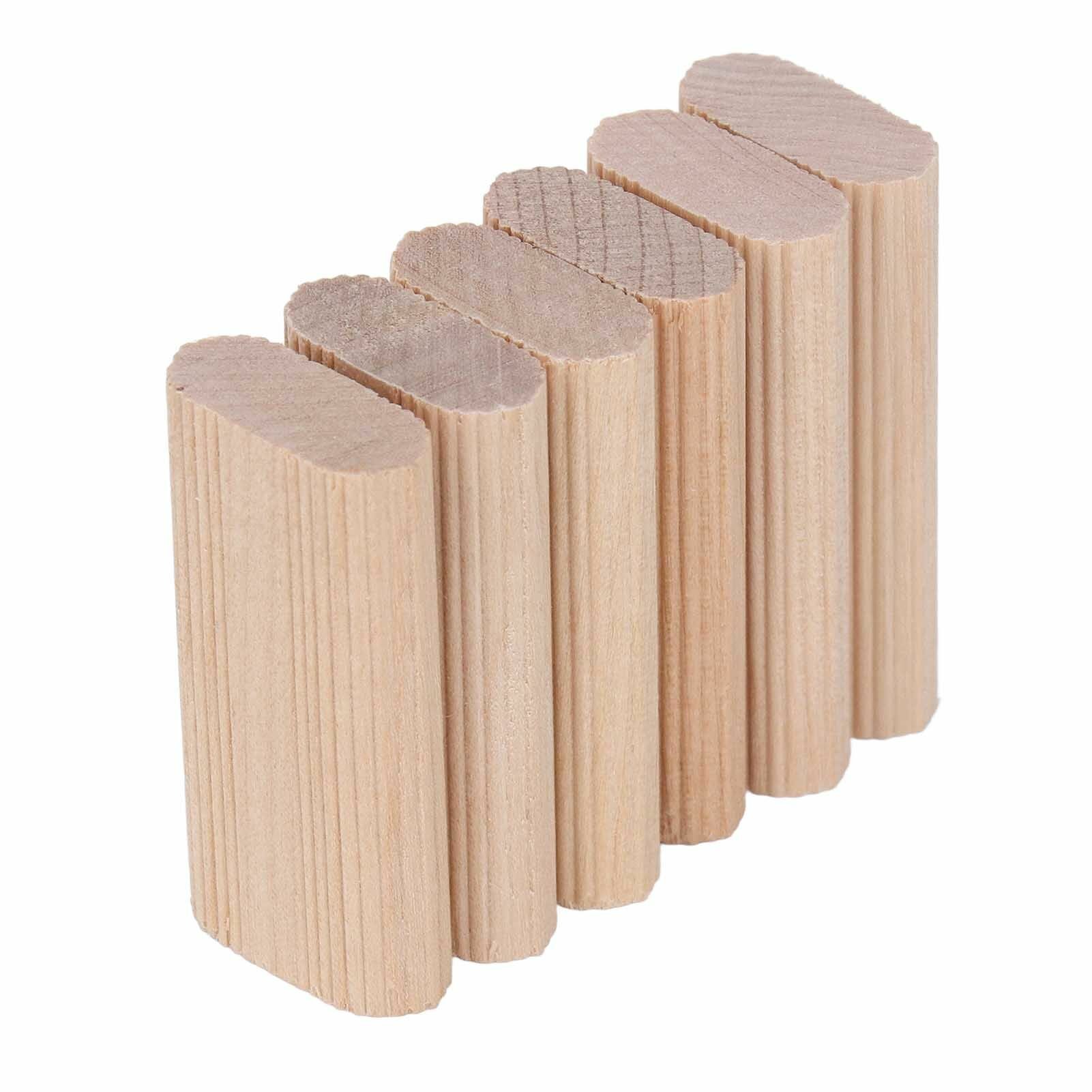 50 шт, деревянный дюбель-пробка, буковый дюбель-блок для сращивания деревообрабатывающей мебели 8x22x40 мм