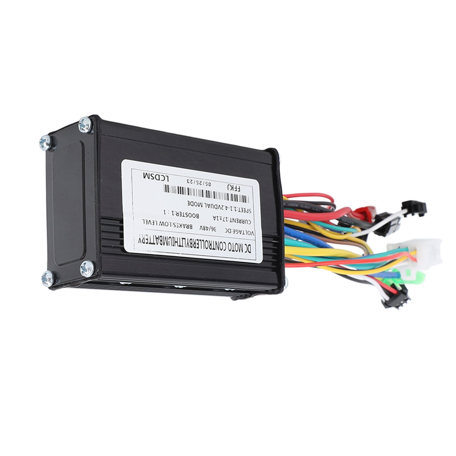 Контроллер скорости двигателя постоянного тока 17A 36V 48V для электровелосипеда, электросамоката, 3-режимный синусоидальный контроллер для двигателей мощностью от 250 до 350 Вт.