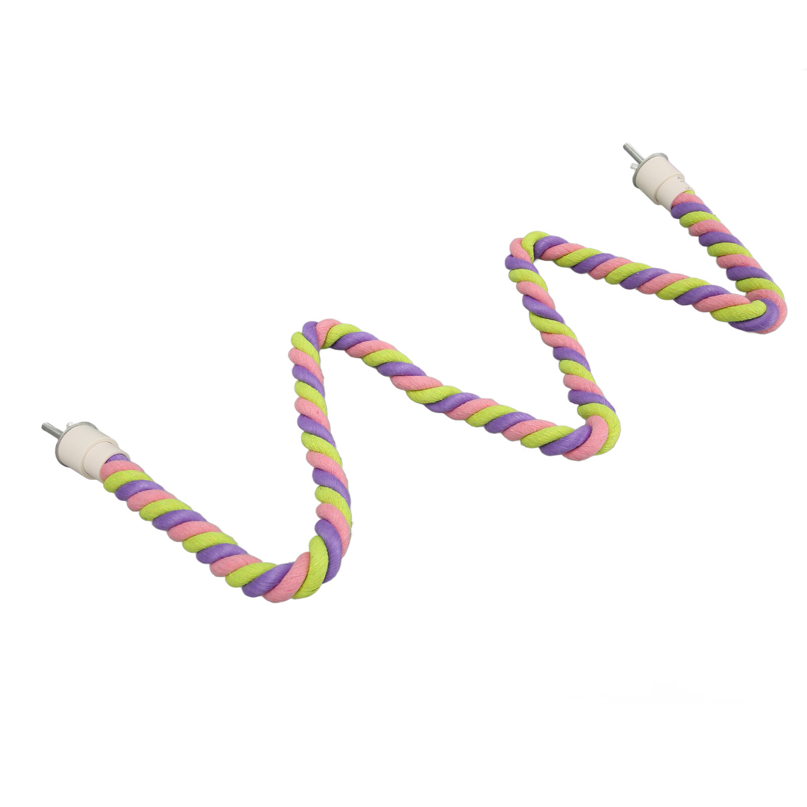 Веревка для птиц, забавные красочные качели, хлопковая веревка, игрушки для птиц для попугаев, корелл, попугаев, неразлучников, волнистых попугайчиков, 105 см/41,3 дюйма