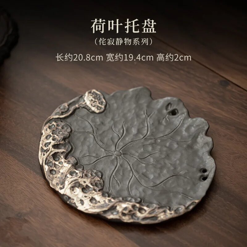 Керамическая подставка для чайника PGY, ручной работы A-20.8x19.4x2cm