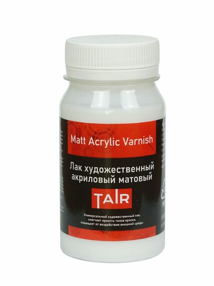 Лак акриловый Таир 100 мл матовый, художественный