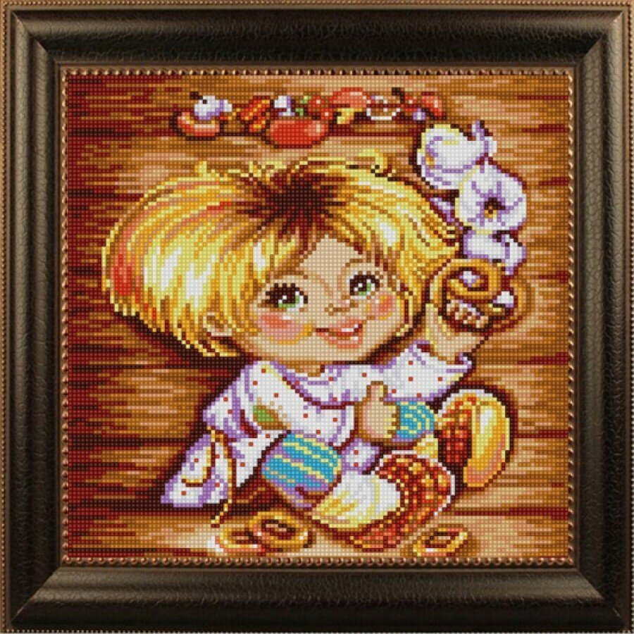 Рисунок на ткани Конёк (бисер), Кузя, 25х25 см (1337)