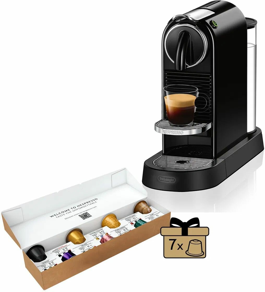 Капсульная кофемашина Nespresso De'Longhi CitiZ Black EN167. B