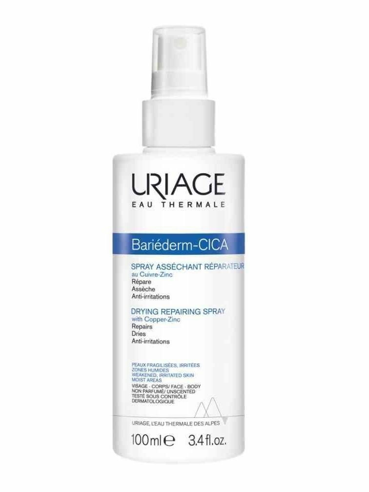 Урьяж Барьедерм Цика-Спрей Uriage Bariederm Cica-Spray восстанавливающий с Cu-Zn, 100 мл