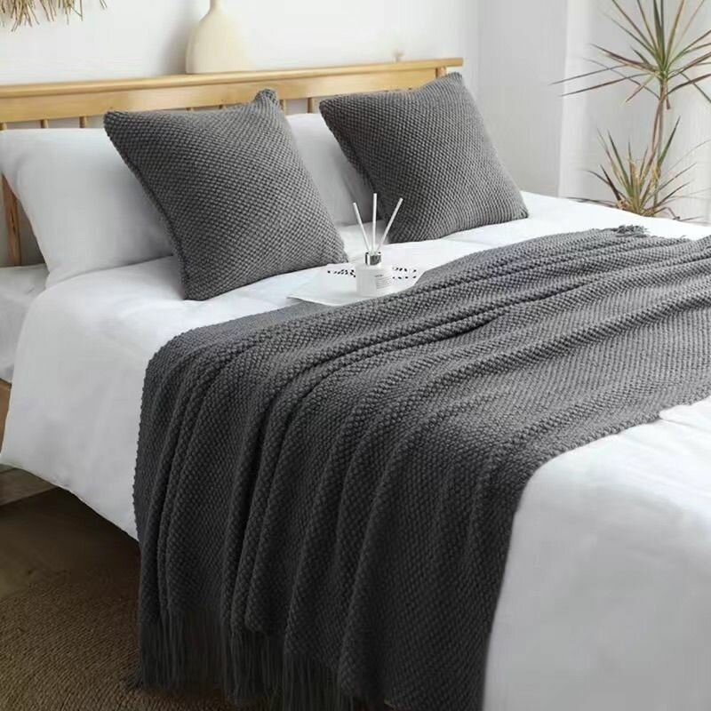 Плед Трикотаж Чехол для дивана полотенце для дивана декоративный диван прикроватная тумбочка покрывало для прикроватной