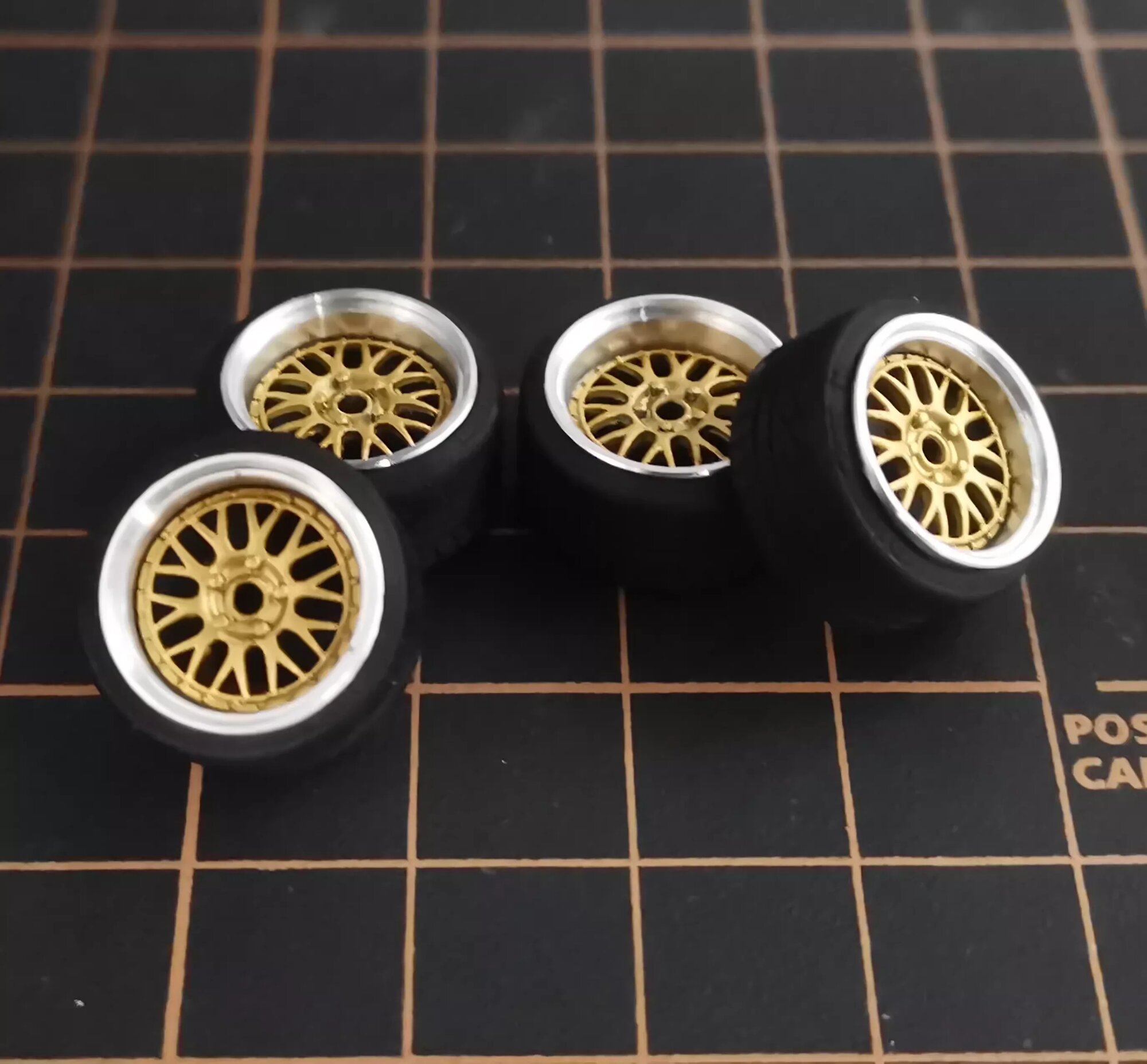 1:43 Колеса и шины 15 мм BBS LM ADVAN S1 Модифицированные детали для моделей автомобилей 1/43