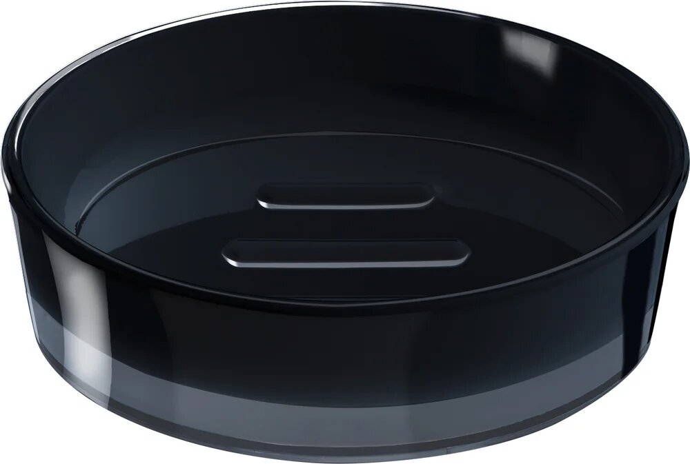 Мыльница Ridder Disco 2103310 настольная, черная, круглая