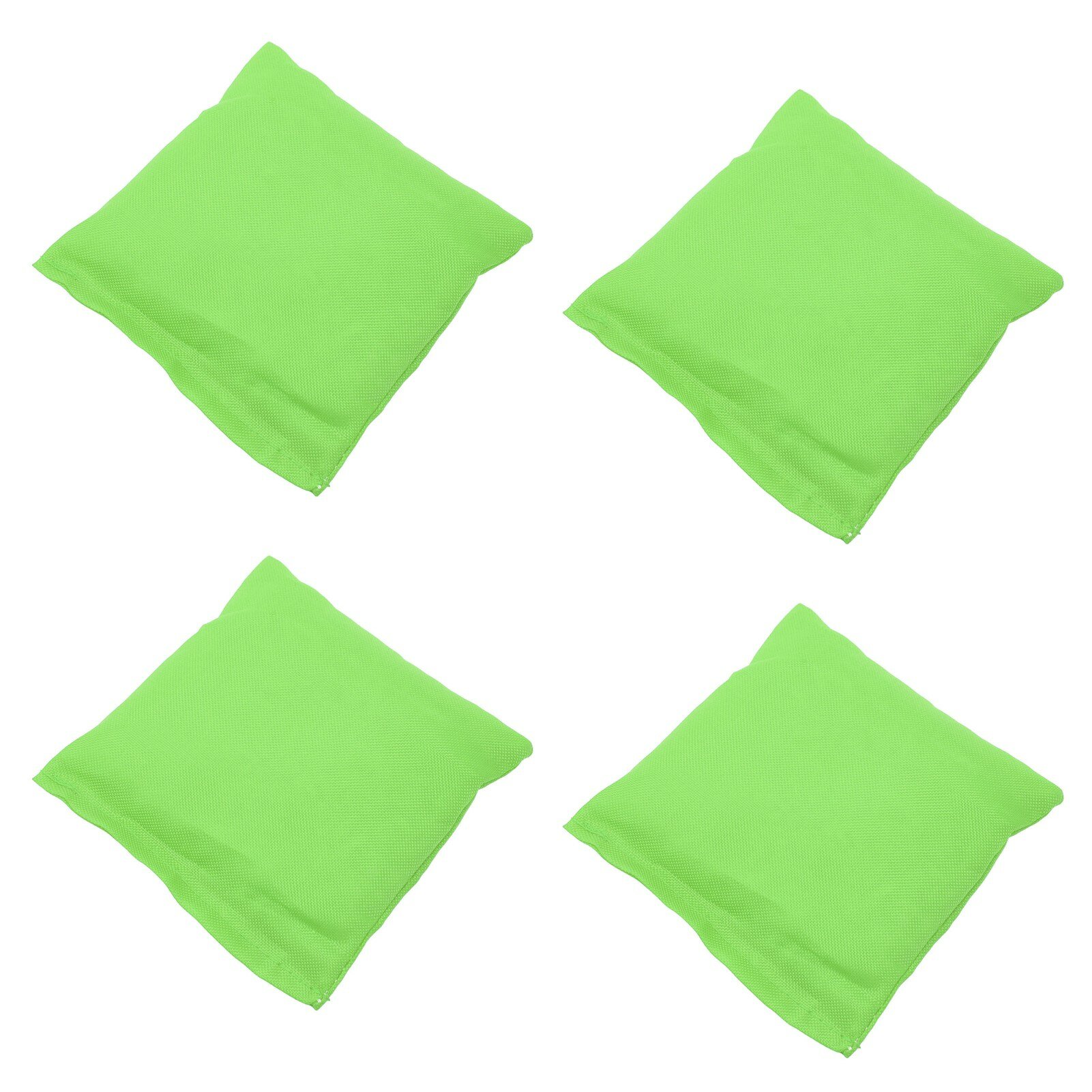 Набор из 10 небольших мячиков для детей из нейлона с пластиковыми гранулами для игр на свежем воздухе, зеленый цвет