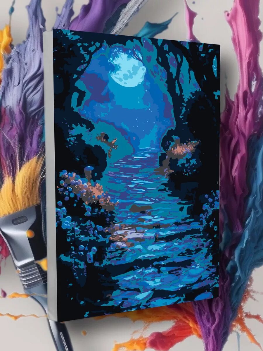 Картина по номерам Лунная-ночь