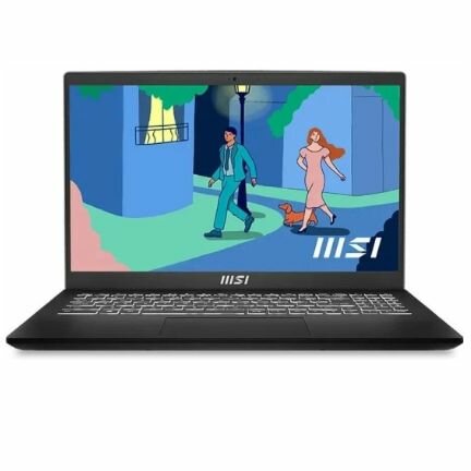 14' Ноутбук MSI Modern 14 C12M-262RU (9S7-14J112-262) черный - 1920x1080, IPS, Intel Core i5 1235U, ядра: 10 х 1.3 ГГц, 8 ГБ, SSD 256 ГБ, Intel Iris Xe Graphics, Windows 11 Pro