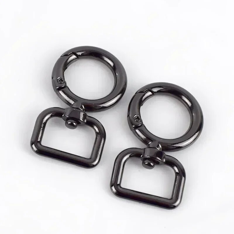 Металлические пряжки Meetee 20-38 мм 25mm-10Pcs, BF357-GunBlack
