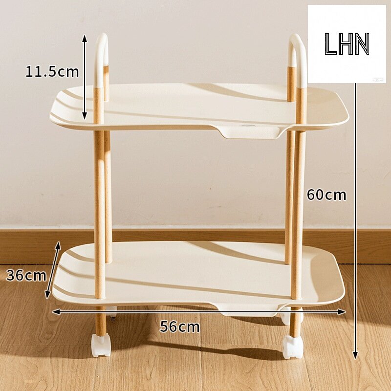 Стеллаж Liuyun 3228, двухслойный, для хранения вещей, передвижной