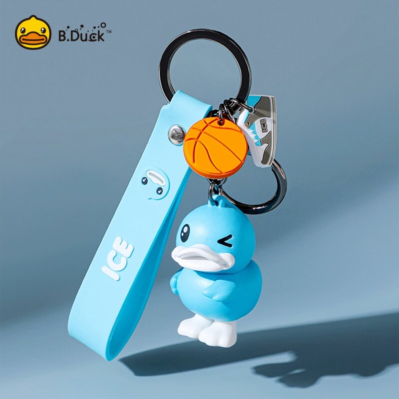 Ключ-браслет B.Duck 3D в цвете ICE Blue - Милый автомобильный брелок для сумок, кошельков и рюкзаков