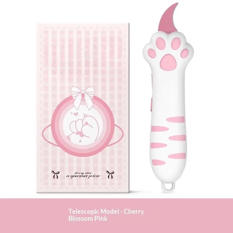 Мини-нож "Кошачья лапка", розовый/синий/черный Pink