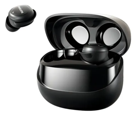 Беспроводные TWS Наушники Philips TAT2320BK, Bluetooth 5.4, Bass-Forward, 3D Surround, IPX4, AI-шумоподавление, черный