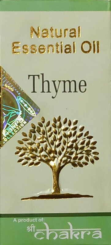Natural Essential Oil THYME, Shri Chakra (Натуральное эфирное масло тимьян, Шри Чакра), 10 мл.