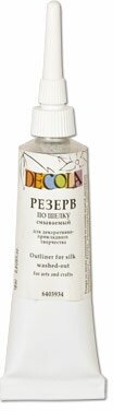 DECOLA Резерв по шелку смываемый 18 мл бесцветный 6403934 для обработки шелковых тканей