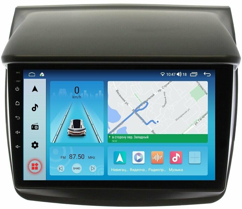 Магнитола Epic T18 Mitsubishi Pajero Sport 2 2008-2014, L200 IV 2006-2015 - Android 12 - Процессор 8 ядерный - Память 4+64Gb - Carplay - DSP 36 полос - 4G(Sim)