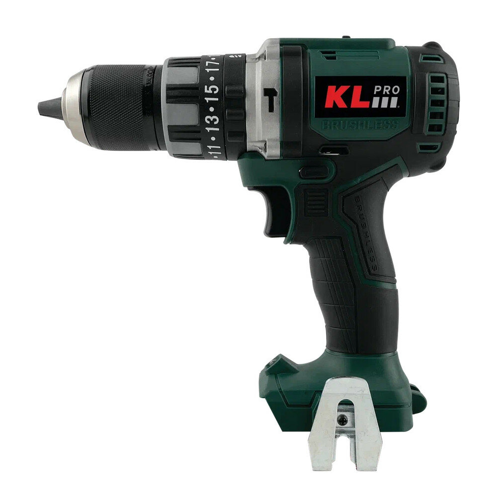 Профессиональный ударный бесщеточный шуруповерт KLPRO KLDM18BH-00 (18В, без ЗУ и АКБ , 70Нм, 2 скорости, 23-ступени к/м, подсветка, в кейсе)