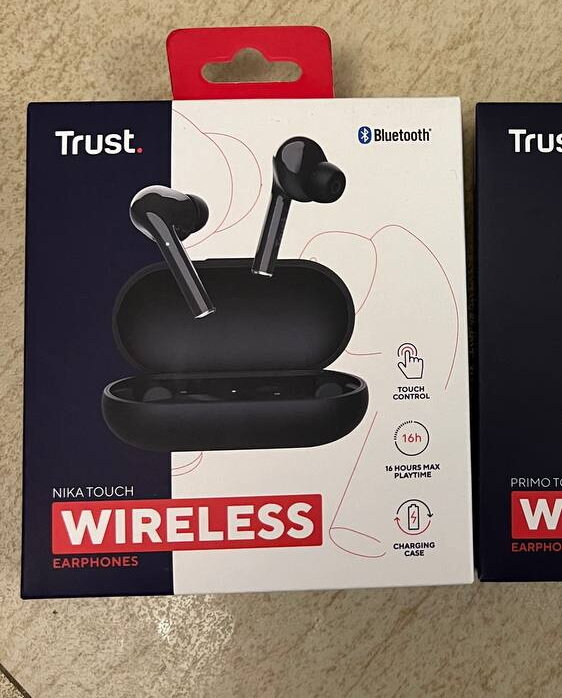 Наушники Trust Nika Touch Bluetooth, черные, модель 23554