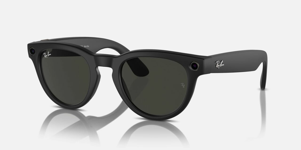 Очки Ray-Ban Headliner с камерой, прозрачные-черные, L 50-23