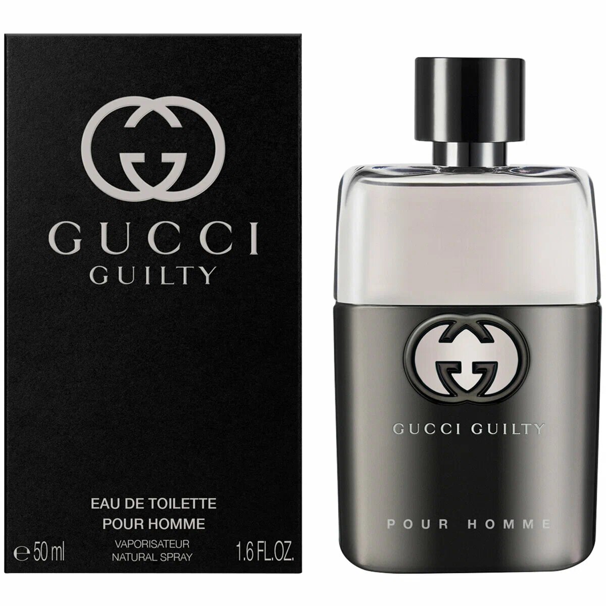 Туалетная вода Gucci Guilty Pour Homme, древесно-цветочная, спрей, 50мл