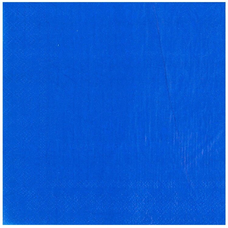 Салфетка синяя, 33 см, 12 штук