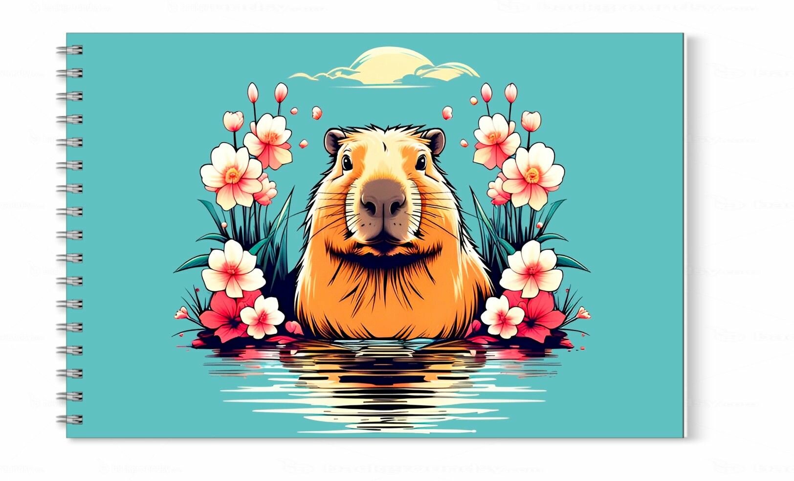 Альбом для рисования MIGOM А4 "Capybara v2, Капибара" - v0009