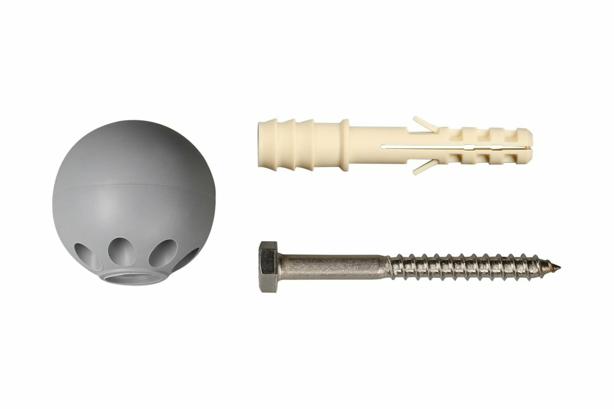 Европартнер TSM комплект дверного ограничителя серого цвета 87574 для фиксации двери