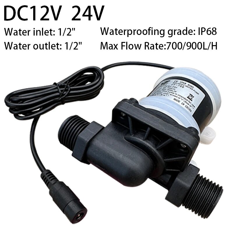 Бесщеточный насос LISM 12В/24В нержавеющая сталь 1/2" DC 24V 26W, Pump