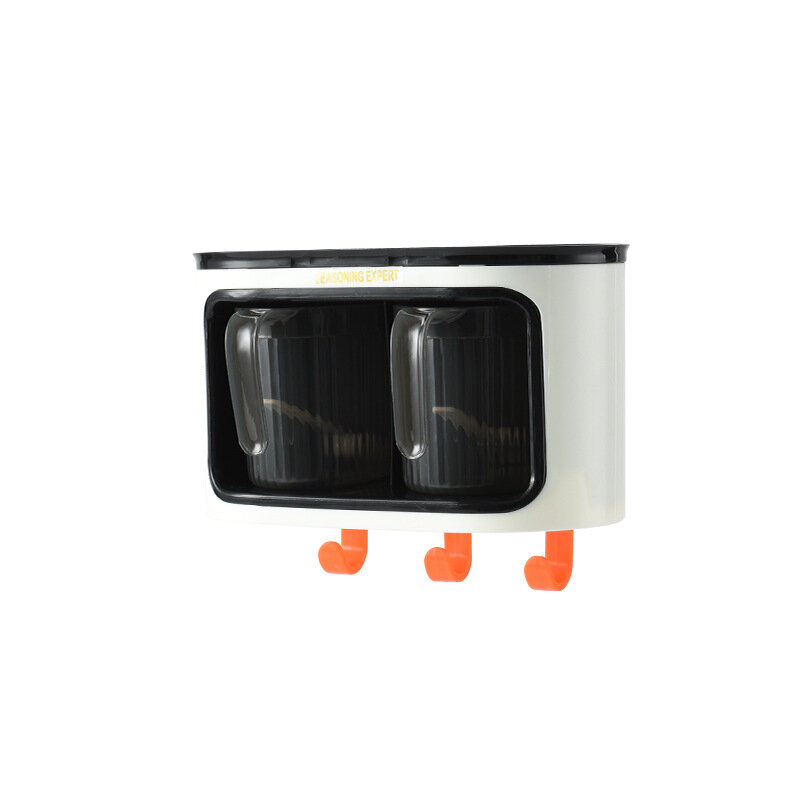 Коробка для приправ, баночка для специй, два отделения, три отделения, соль, глутамат натрия, штабелируемая подставка