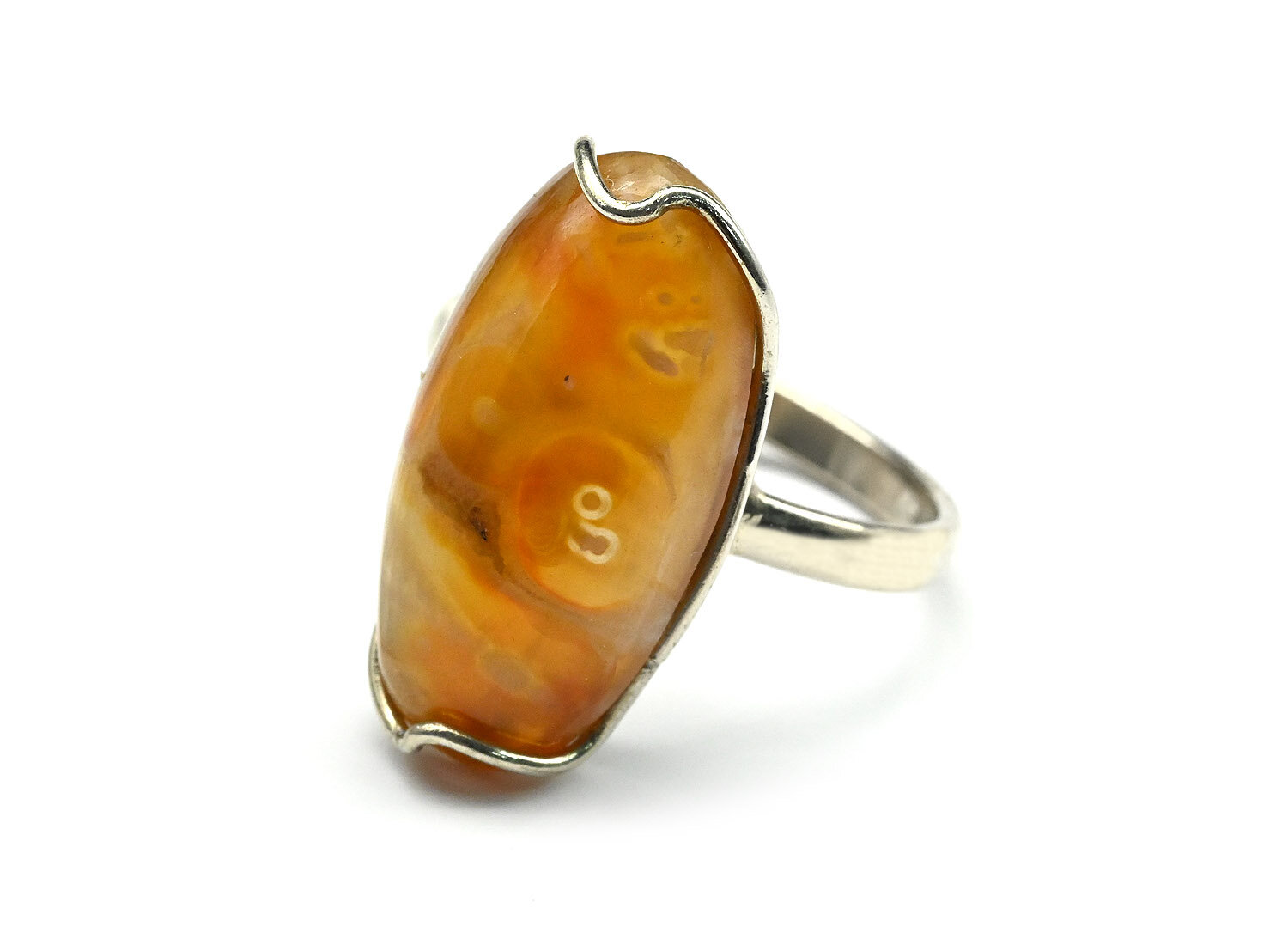 Кольцо, сердолик