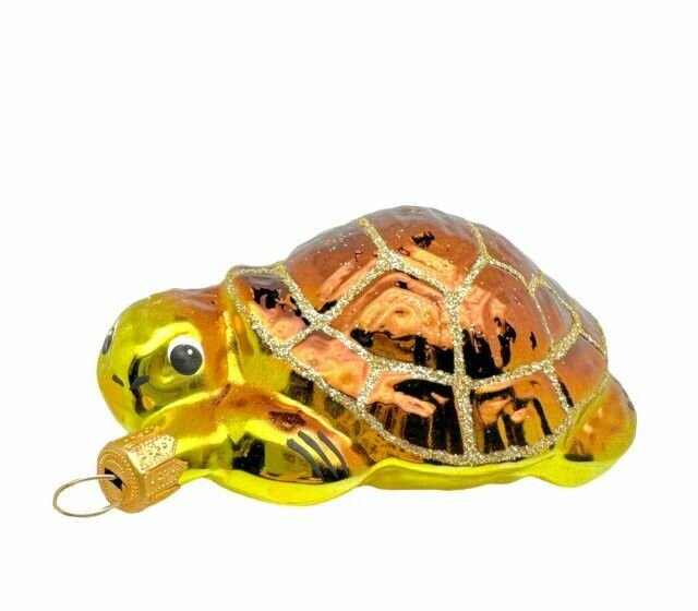 Игрушка на елку Черепаха (коричневая)