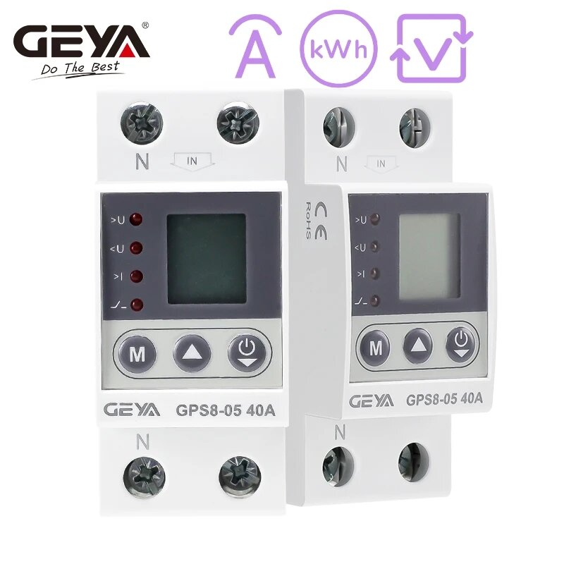 GEYA GPS8-05 защитное реле 80А 220V