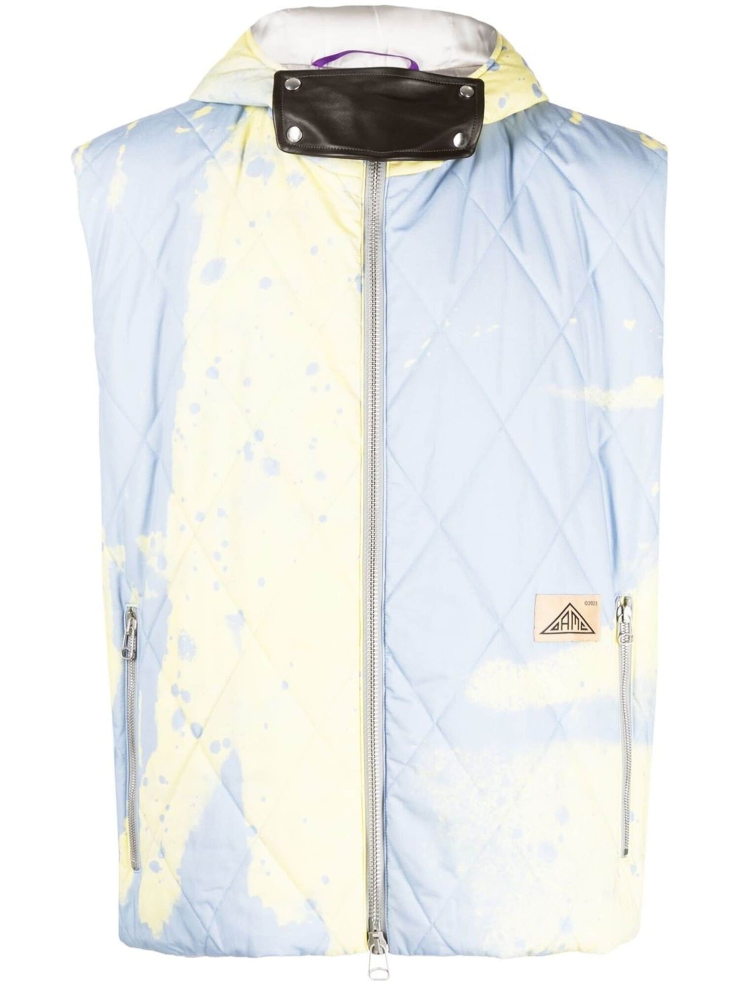 Пальто OAMC Abstract-print hooded gilet