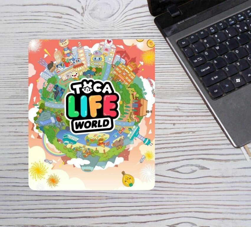 Коврик для мышки игровой 36 на 29 см MIGOM Тока Бока, Toca Boka №3