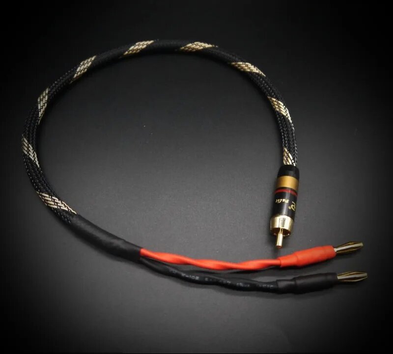 Canare аудио кабель RCA 2 банана 0.5-5 м 1PCS, 1 м