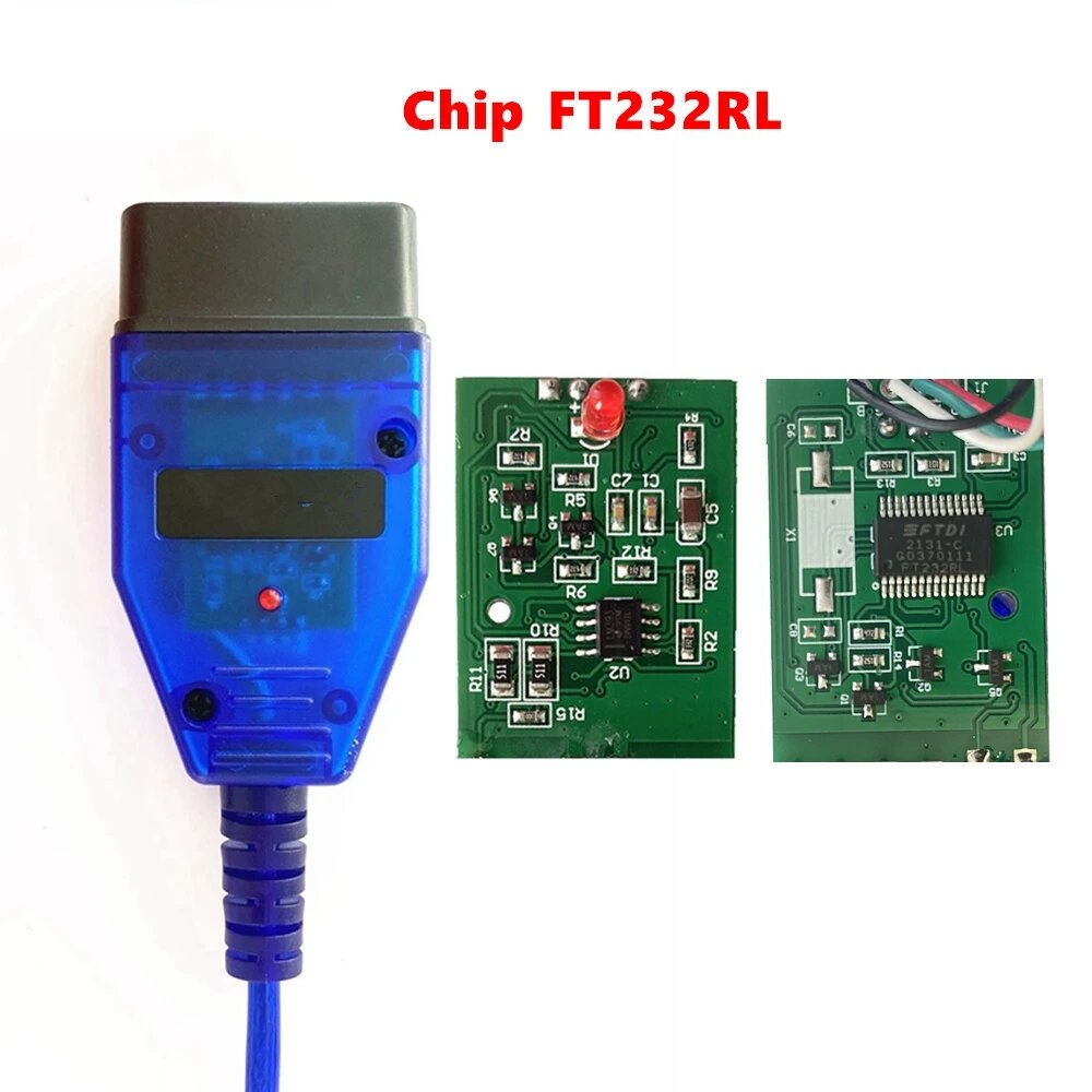 Для VAG 409 KKL OBD2 диагностический кабель работает для Audi/Seat/VW/Skoda для VAG-KKL 409 с чипом FTDI FT232RL/+9241A FT232RL